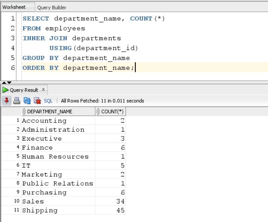 ORACLE COUNT Qurosity Learning Never Stops