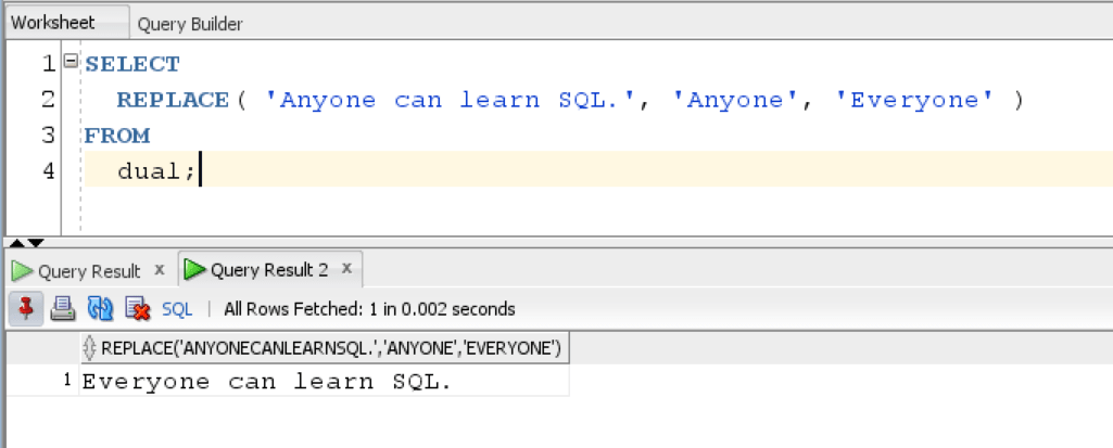Oracle REPLACE Qurosity Learning Never Stops