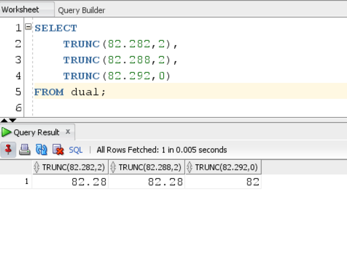 Oracle TRUNC Qurosity Learning Never Stops