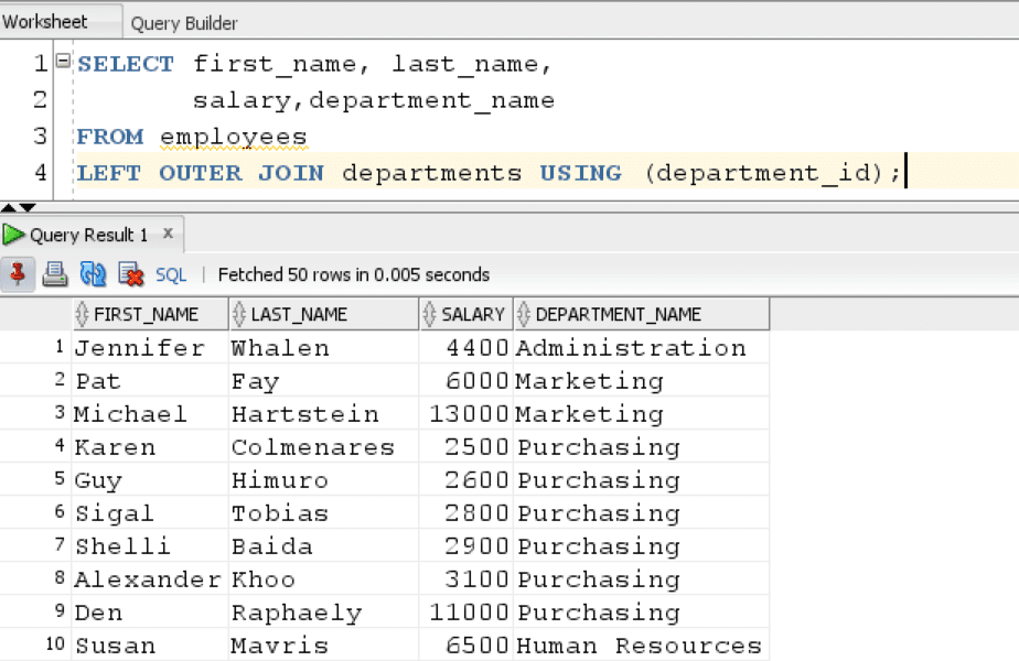 How To Left Join Two Tables In Oracle Sql Developer Brokeasshome